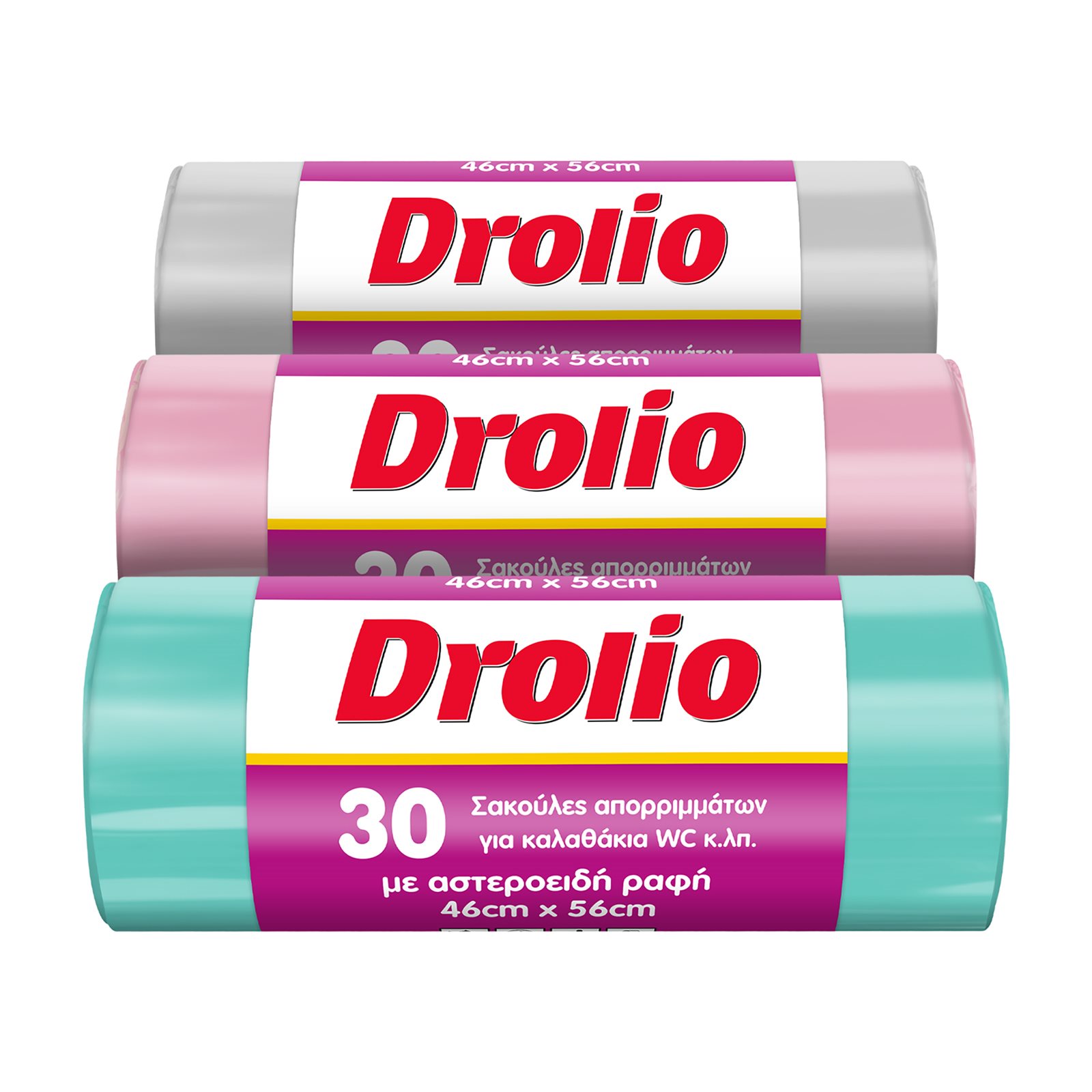 DROLIO Σακούλες Απορριμμάτων 46x56cm 25lt 30τεμ | ΣΚΛΑΒΕΝΙΤΗΣ