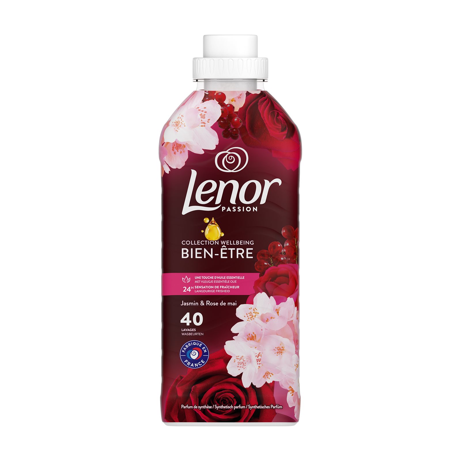 LENOR Συμπυκνωμένο Μαλακτικό Ρούχων Passion Jasmine & Rose de Mai 40 ...