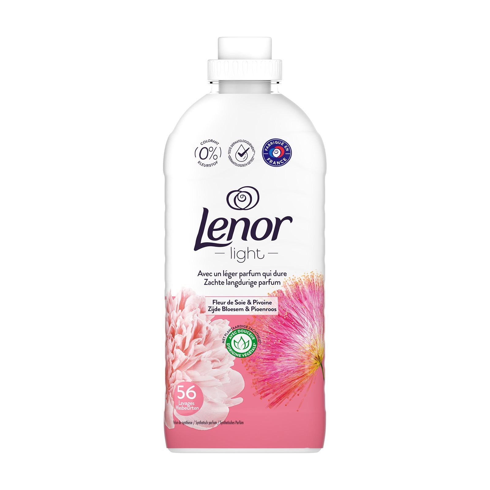 LENOR Light Συμπυκνωμένο Μαλακτικό Ρούχων Peony & Hibiscus 56 πλύσεις ...