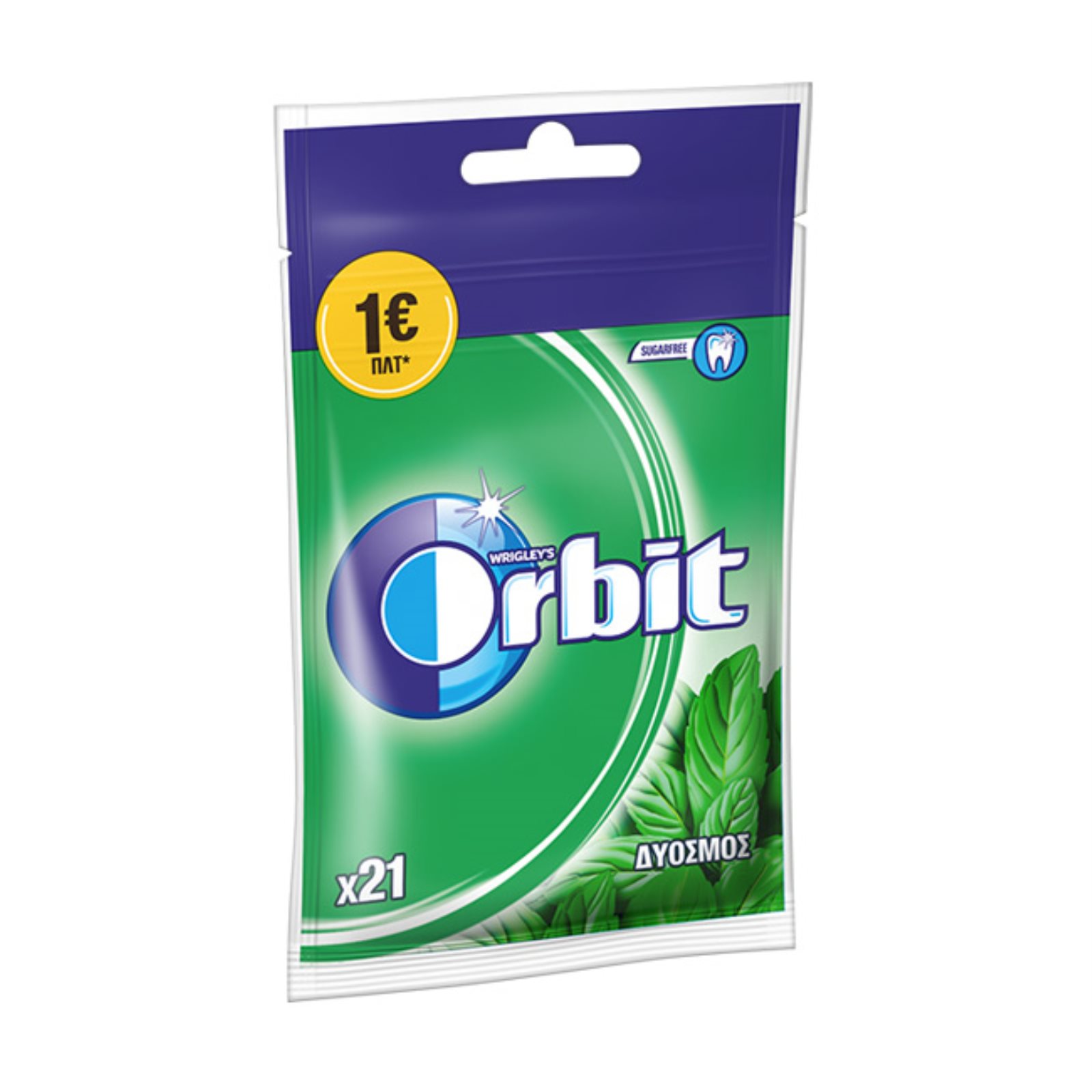 ORBIT Τσίχλες Δυόσμος Χωρίς ζάχαρη 21τεμ 34g | ΣΚΛΑΒΕΝΙΤΗΣ