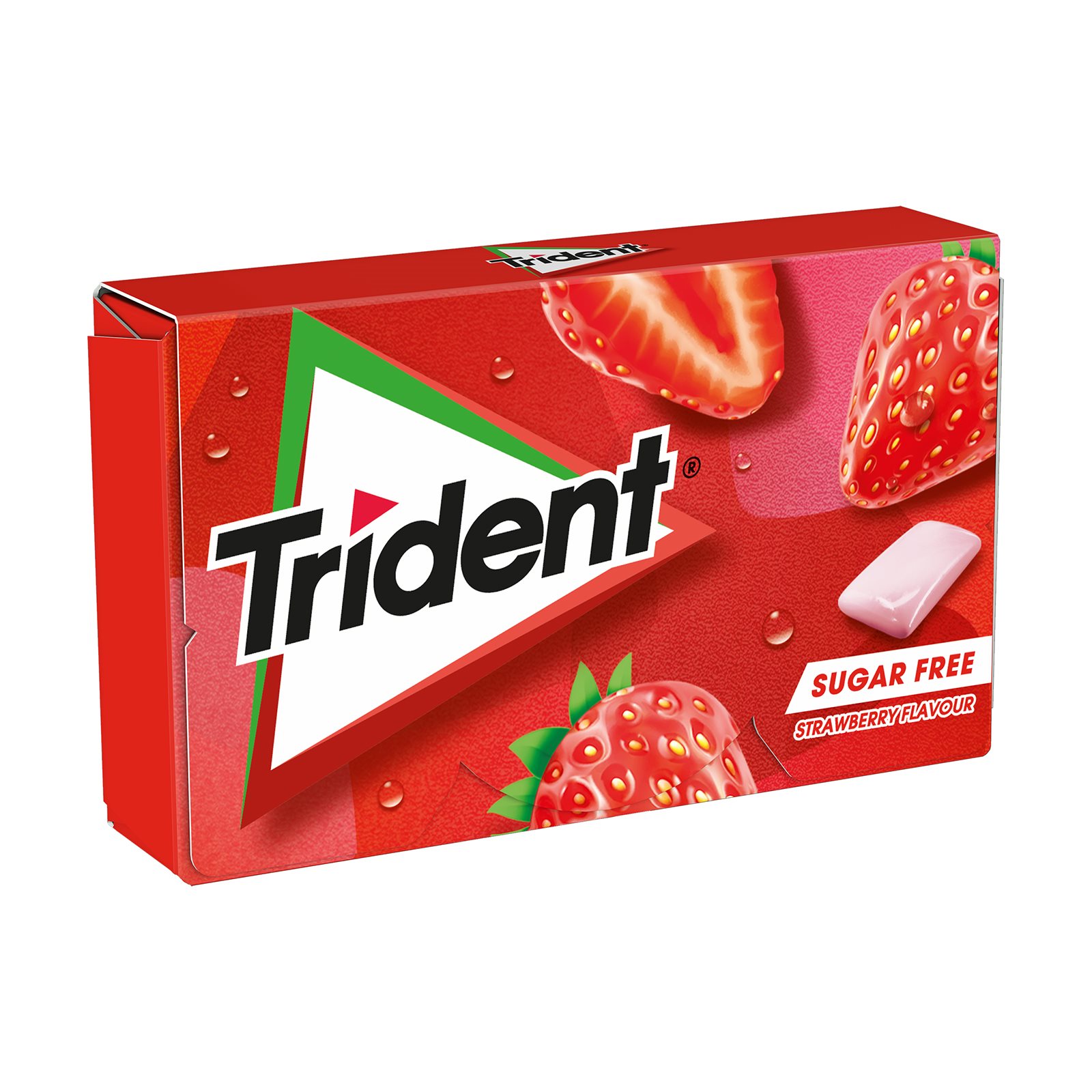TRIDENT Fruit Τσίχλες Φράουλα Χωρίς ζάχαρη 23,8gr | ΣΚΛΑΒΕΝΙΤΗΣ
