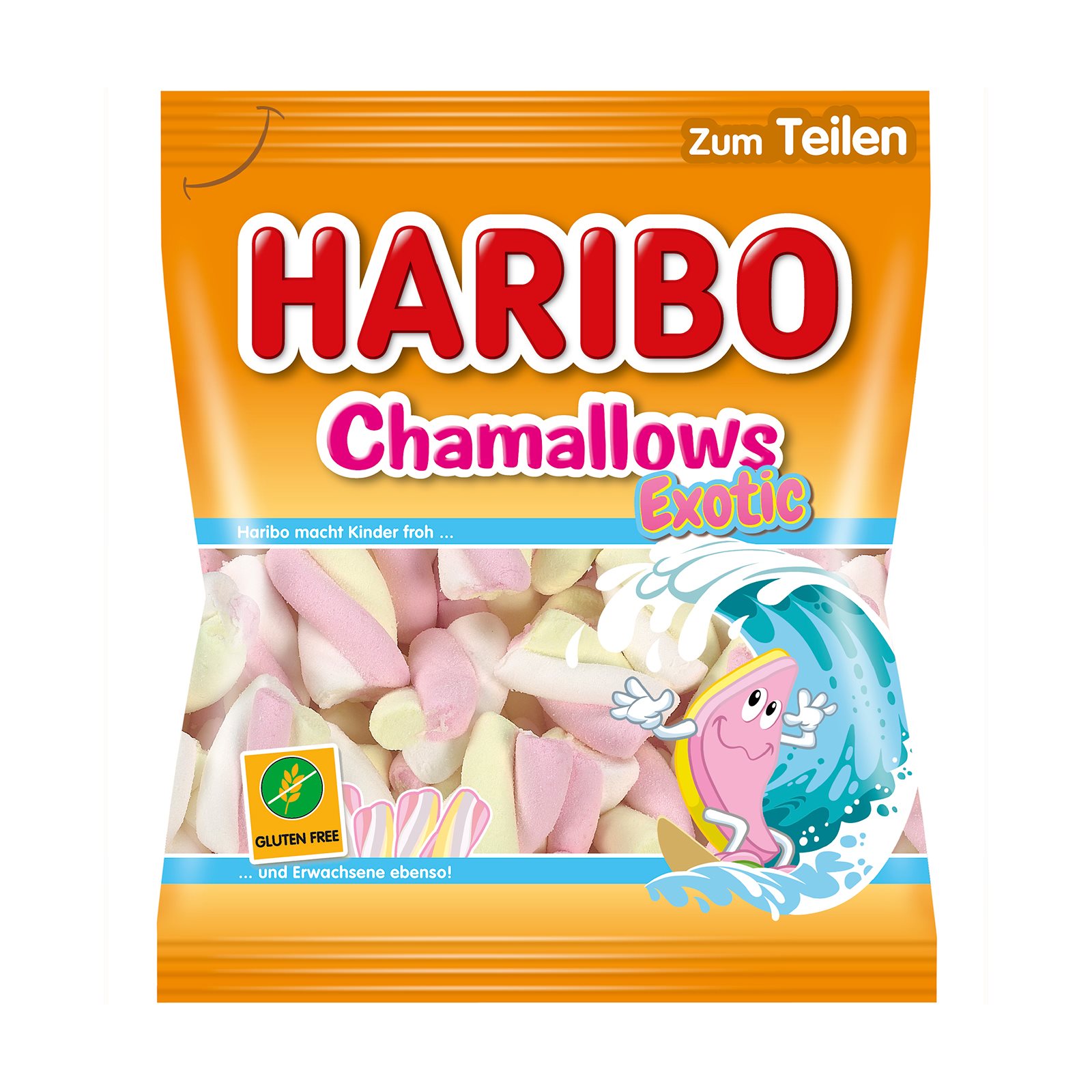 HARIBO Chamallows Exotic Καραμέλες Χωρίς γλουτένη 100g | ΣΚΛΑΒΕΝΙΤΗΣ