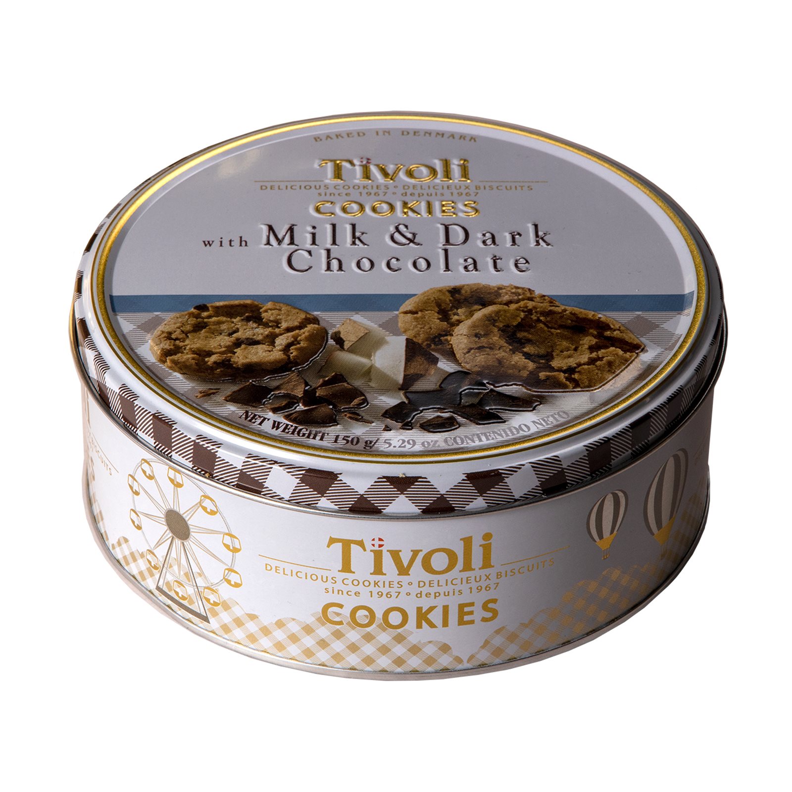 TIVOLI Cookies Μπισκότα με Σοκολάτα Υγείας & Γάλακτος 150g | ΣΚΛΑΒΕΝΙΤΗΣ
