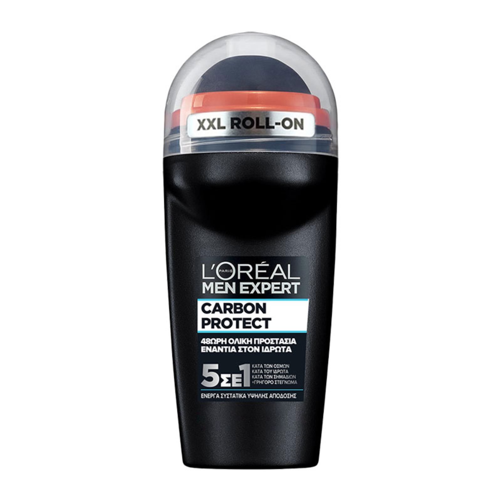 L'OREAL Men Expert Αποσμητικό Roll On Carbon Protect 4in1 50ml ...