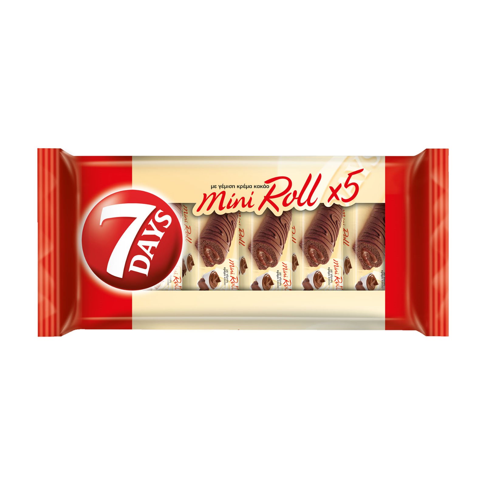 7DAYS Mini Roll x5 Κέικ με γέμιση Κρέμα Κακάο 5x40g | ΣΚΛΑΒΕΝΙΤΗΣ