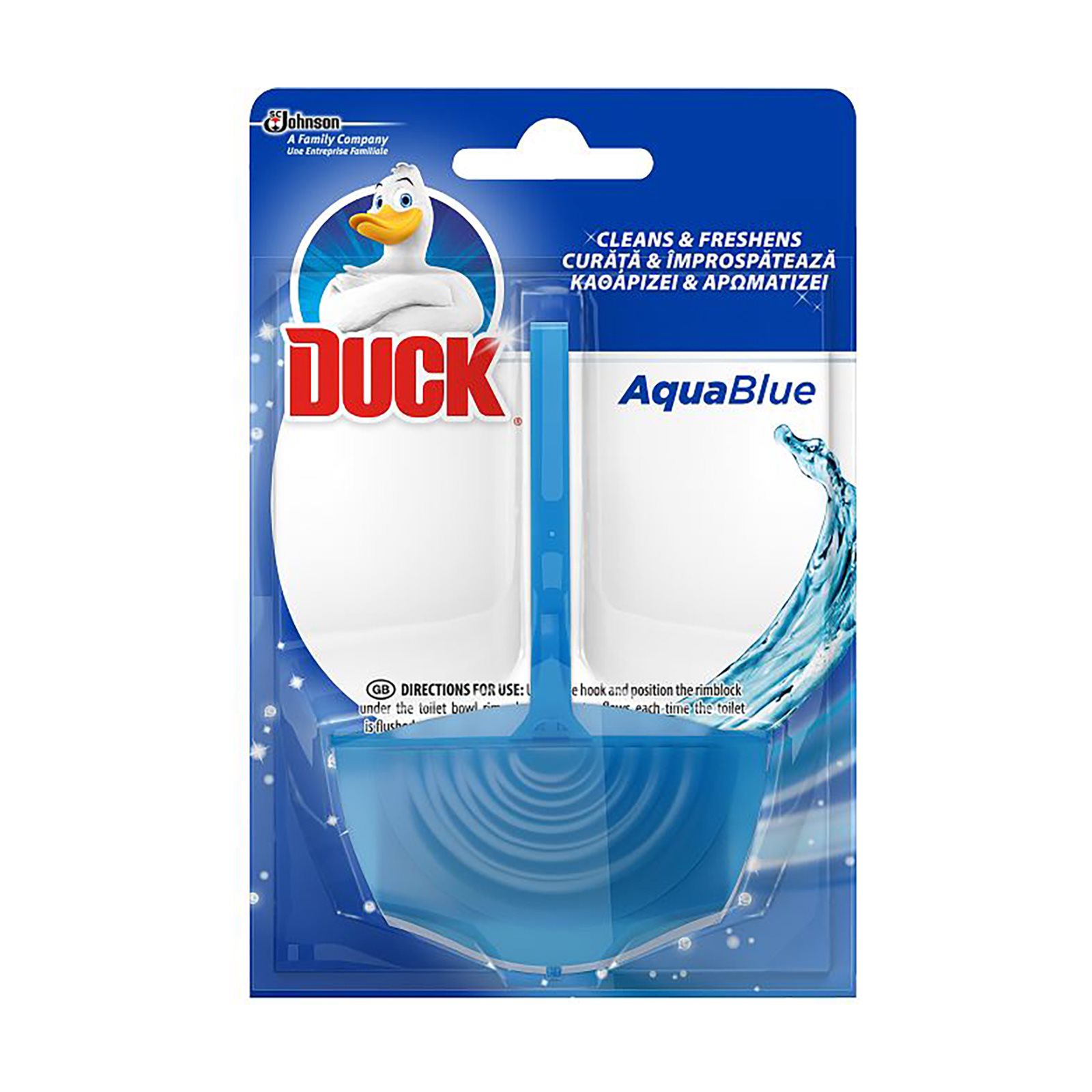 DUCK Aqua Blue 4σε1 Στερεό Block Τουαλέτας Marine 40g | ΣΚΛΑΒΕΝΙΤΗΣ