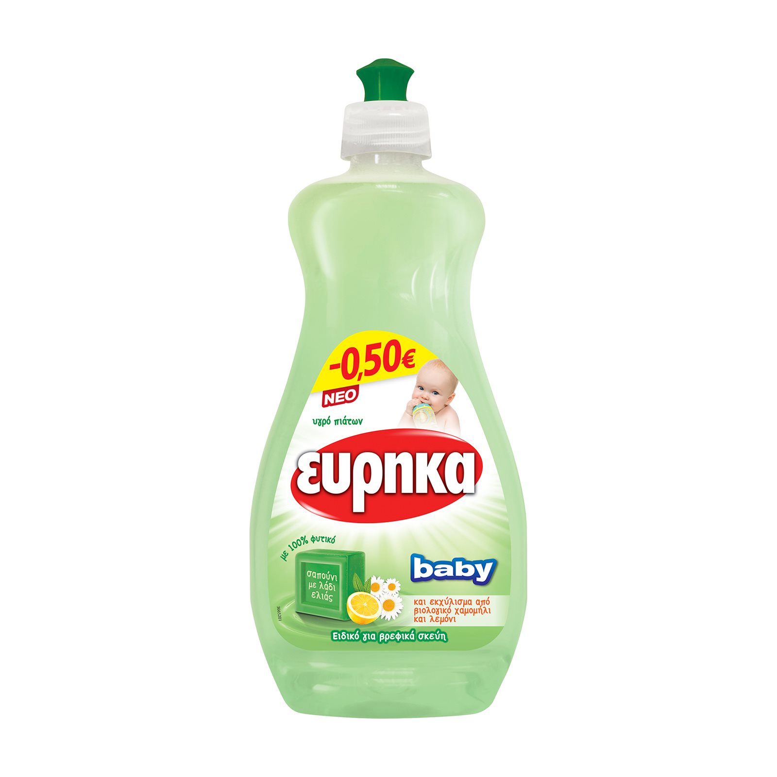 ΕΥΡΗΚΑ Baby Απορρυπαντικό Πιάτων Υγρό 500ml | ΣΚΛΑΒΕΝΙΤΗΣ