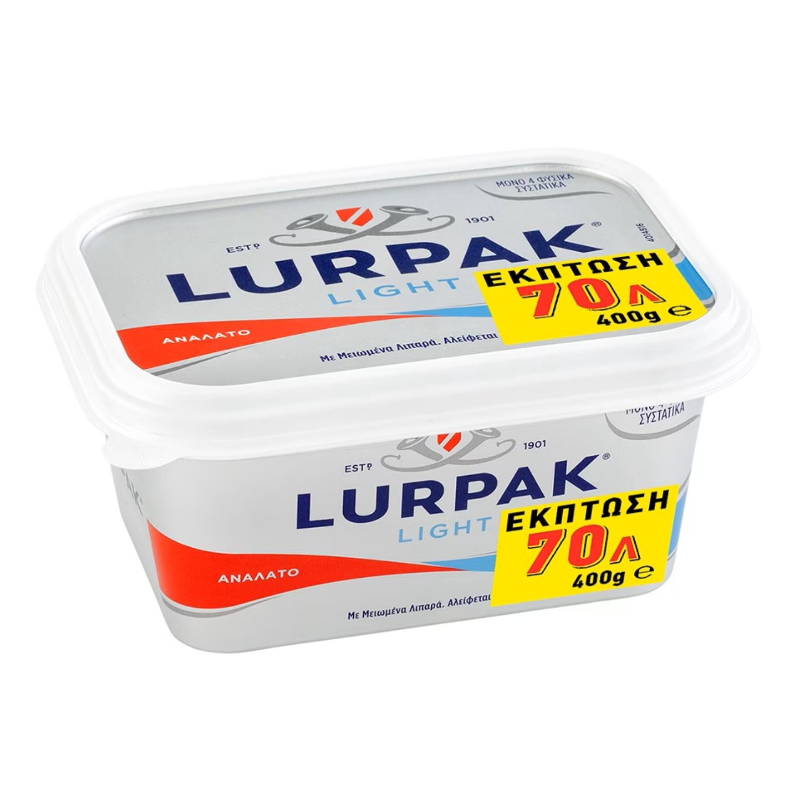 LURPAK Βούτυρο Soft με Μειωμένα Λιπαρά Ανάλατο 400gr | ΣΚΛΑΒΕΝΙΤΗΣ