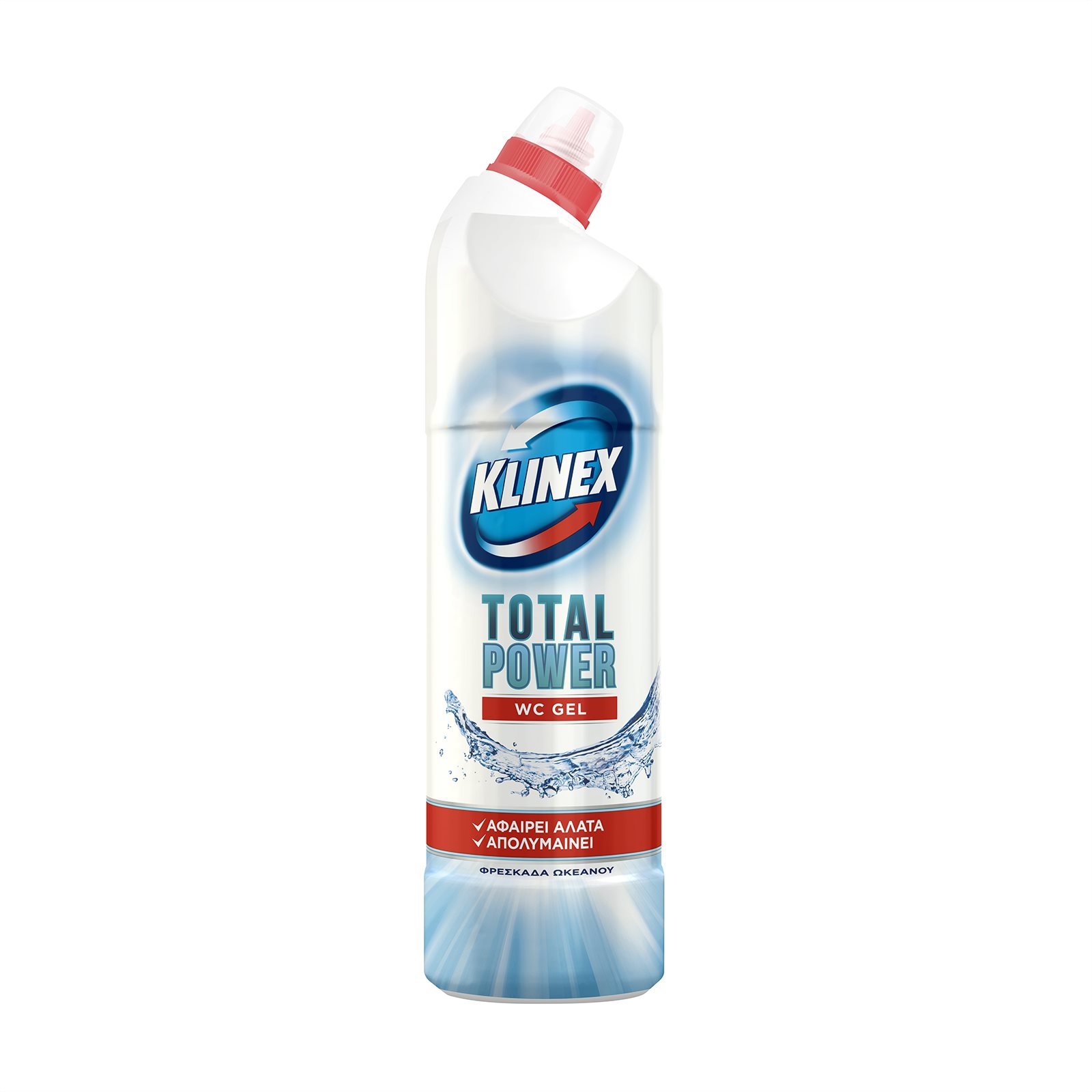 KLINEX Total Power Καθαριστικό Τζελ Λεκάνης Φρεσκάδα Ωκεανού 750ml ...