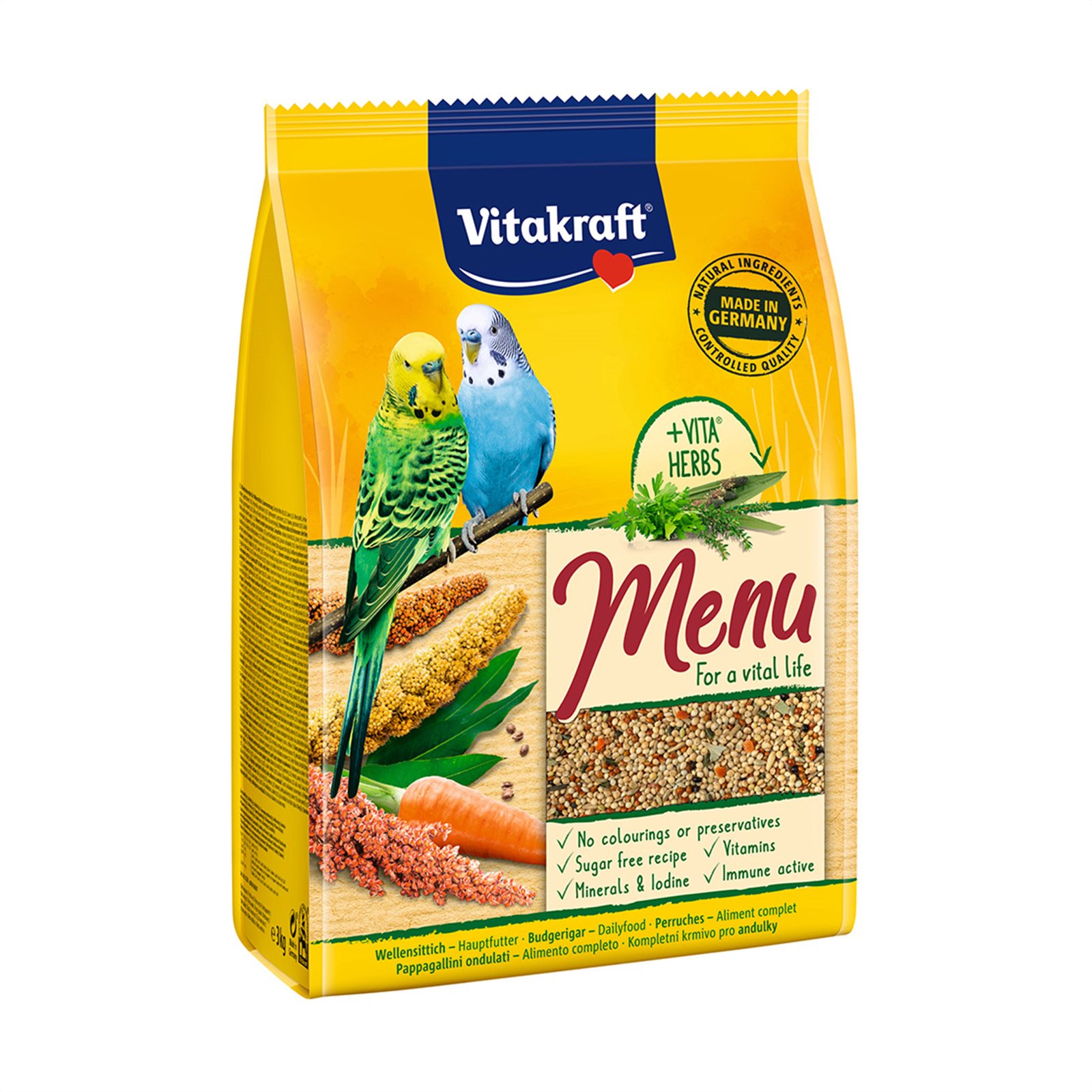 VITAKRAFT Menu Vital Πλήρης Τροφή για Παπαγαλάκια 500g | ΣΚΛΑΒΕΝΙΤΗΣ