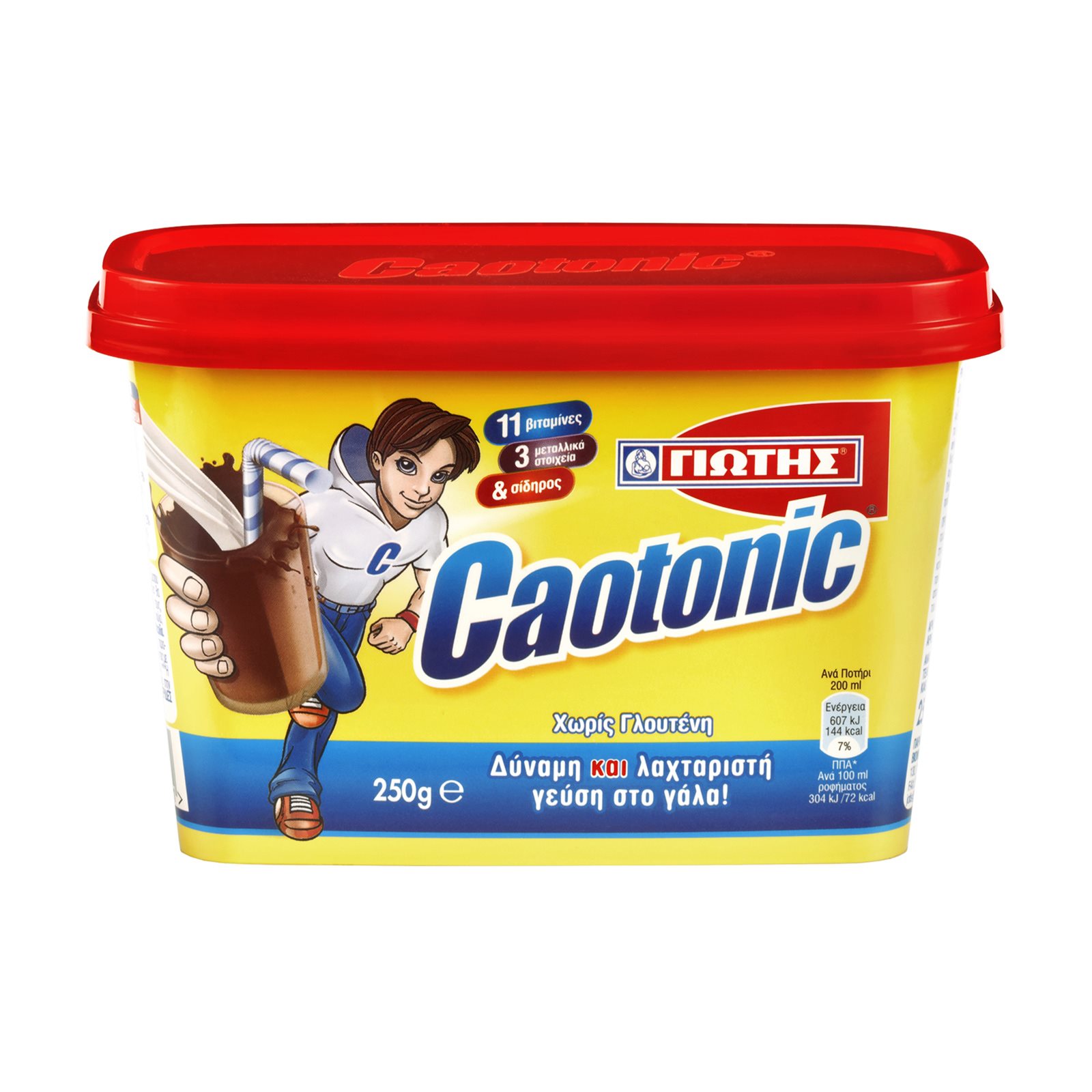 ΓΙΩΤΗΣ Caotonic Ρόφημα Στιγμής με Κακάο Χωρίς γλουτένη 250g | ΣΚΛΑΒΕΝΙΤΗΣ