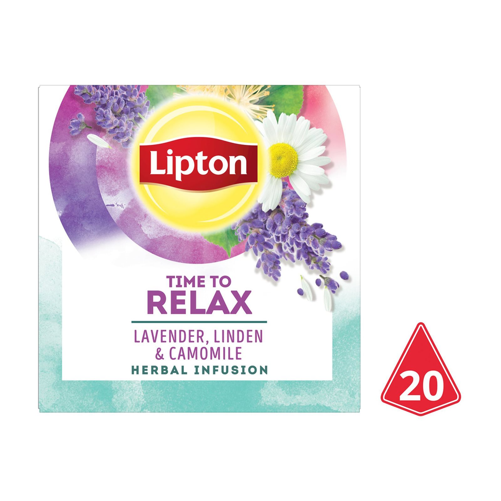 LIPTON Time To Relax Αφέψημα με Λεβάντα & Χαμομήλι 20 φακελάκια x1,5gr ...