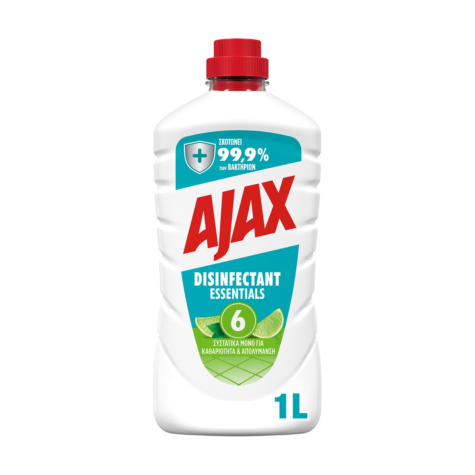 AJAX Disinfectant Essentials Απολυμαντικό Καθαριστικό Πατώματος Λεμόνι ...