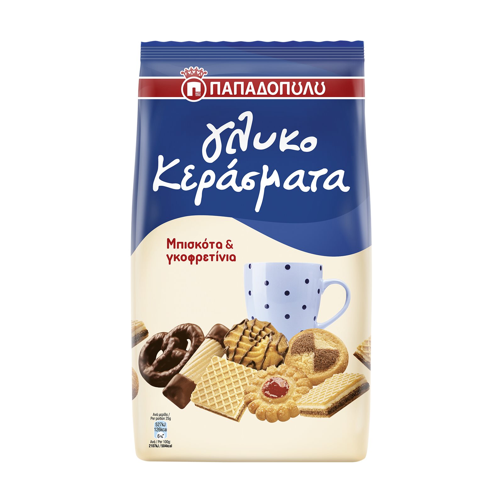 ΠΑΠΑΔΟΠΟΥΛΟΥ Γλυκοκεράσματα Μπισκότα & Γκοφρετίνια 400g | ΣΚΛΑΒΕΝΙΤΗΣ