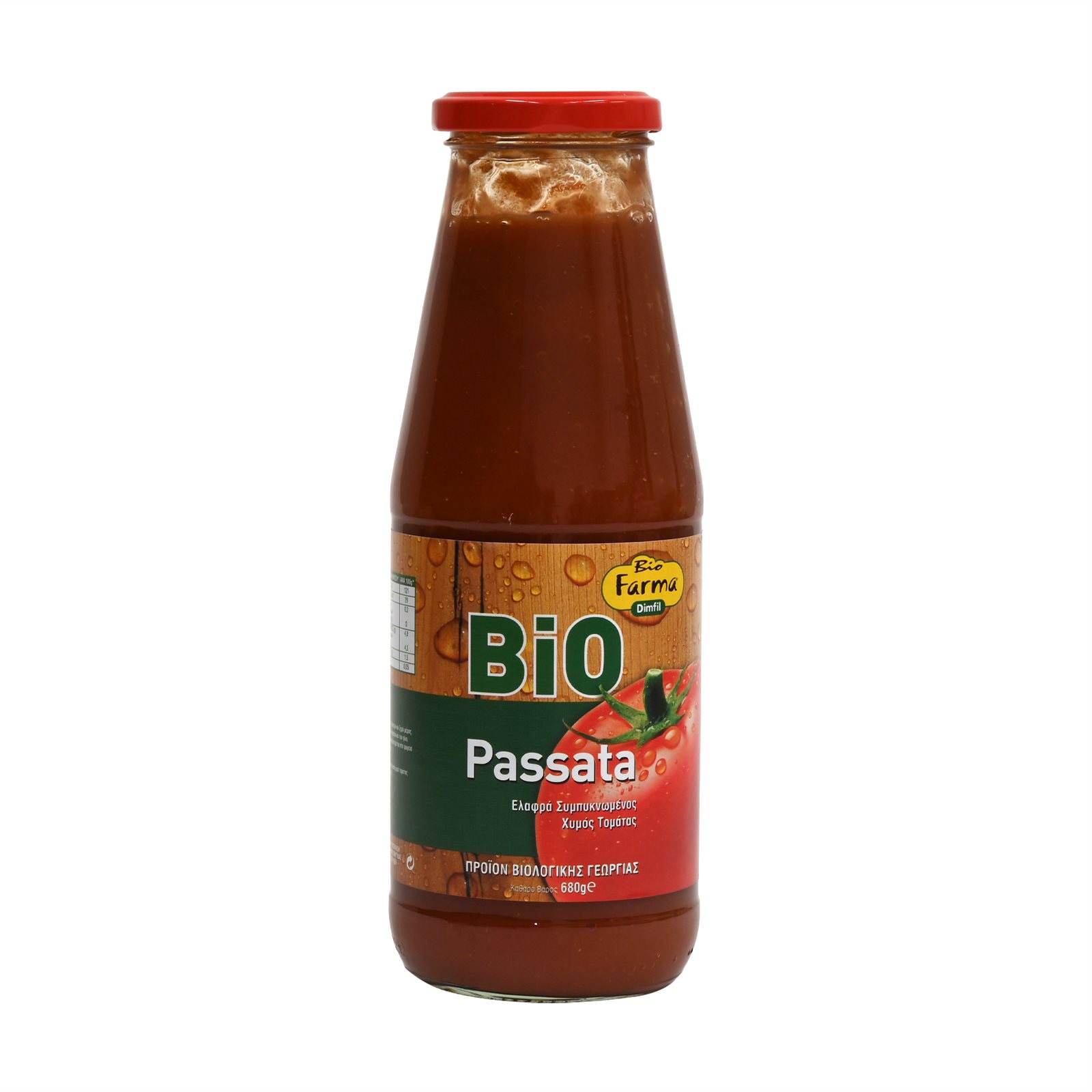 DIMFIL Bio Farma Ντομάτα Πασσάτα Βιολογική 680g | ΣΚΛΑΒΕΝΙΤΗΣ