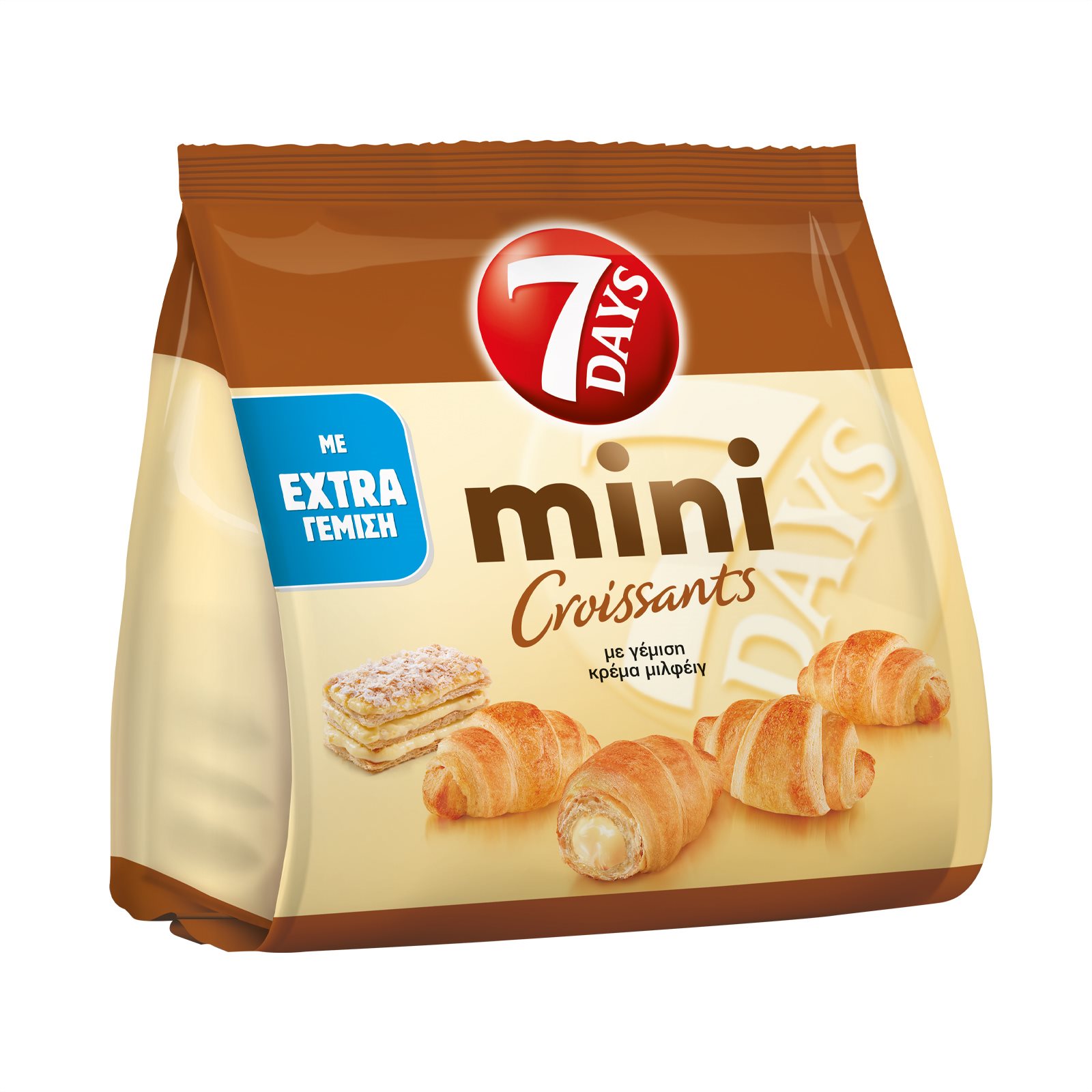 7DAYS Mini Κρουασάν με γέμιση Κρέμα Μιλφέιγ 300gr | ΣΚΛΑΒΕΝΙΤΗΣ
