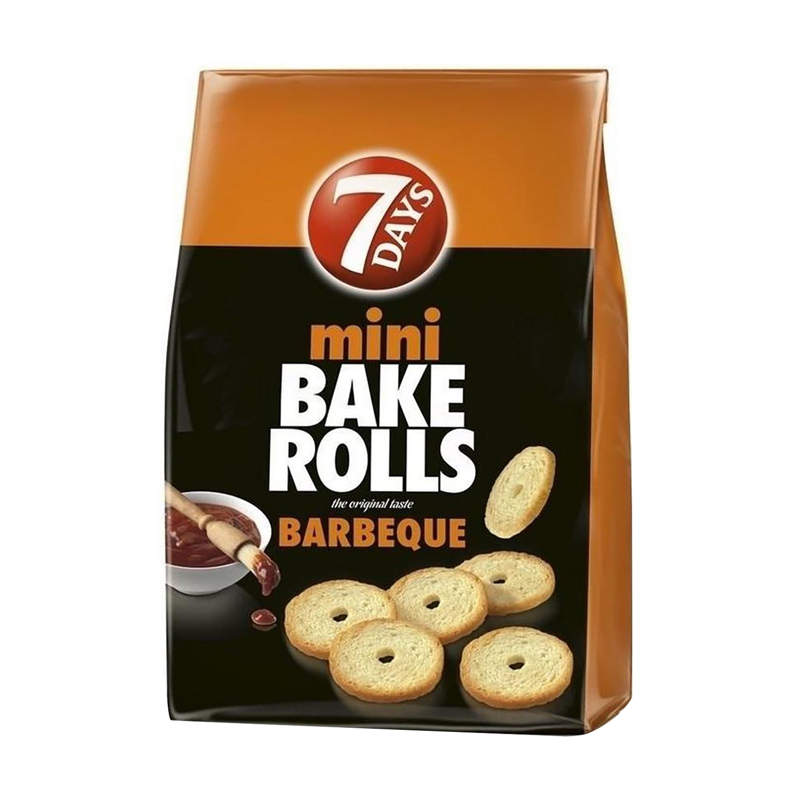 7DAYS Bake Rolls Mini Παξιμαδάκια Barbeque 150gr | ΣΚΛΑΒΕΝΙΤΗΣ