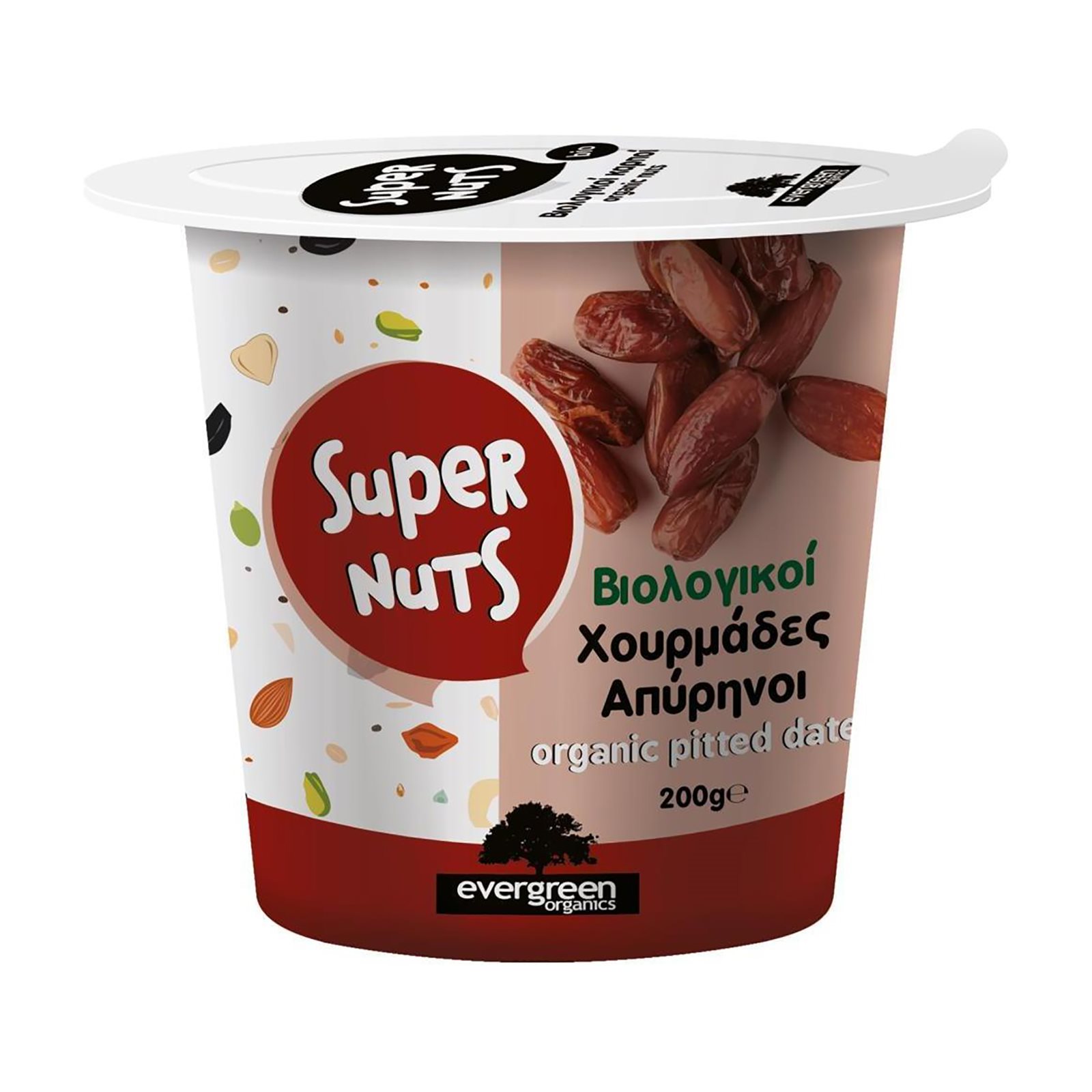 EVERGREEN Super Nuts Χουρμάδες απύρηνοι Βιολογικοί 200g | ΣΚΛΑΒΕΝΙΤΗΣ