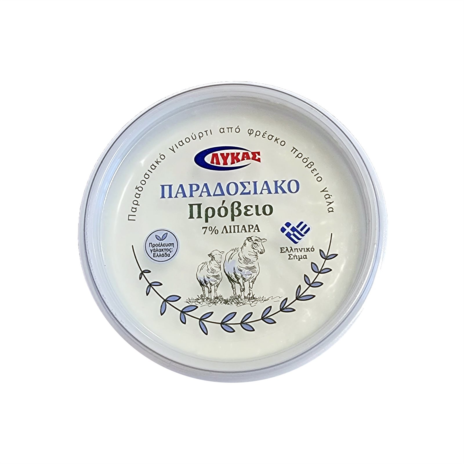 ΛΥΚΑΣ Παραδοσιακό Γιαούρτι Πρόβειο 220g | ΣΚΛΑΒΕΝΙΤΗΣ