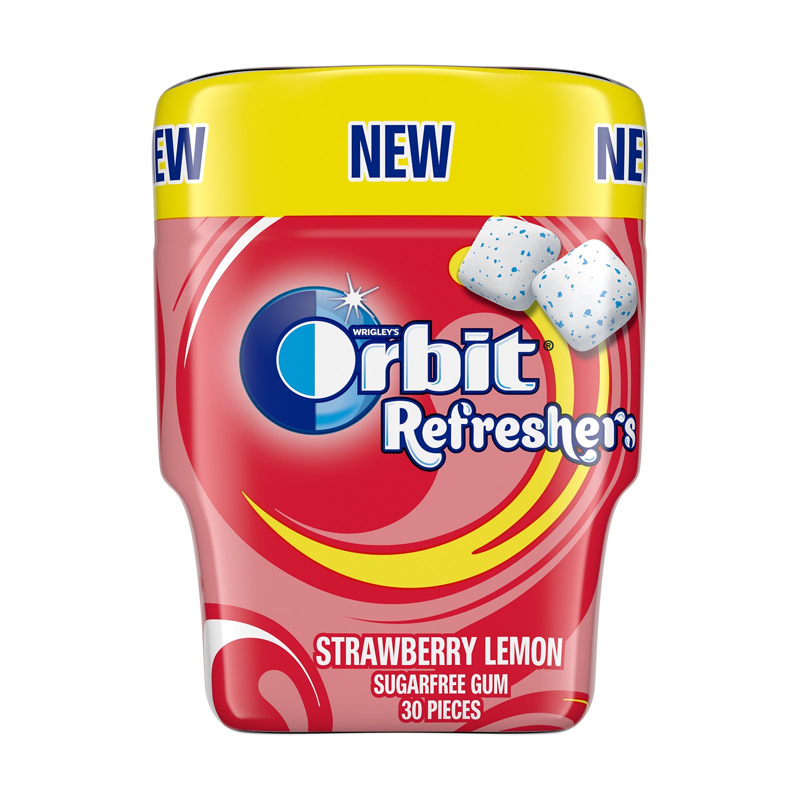 ORBIT Refresher's Τσίχλες Φράουλα Λεμόνι Χωρίς ζάχαρη 30τεμ 67gr ...