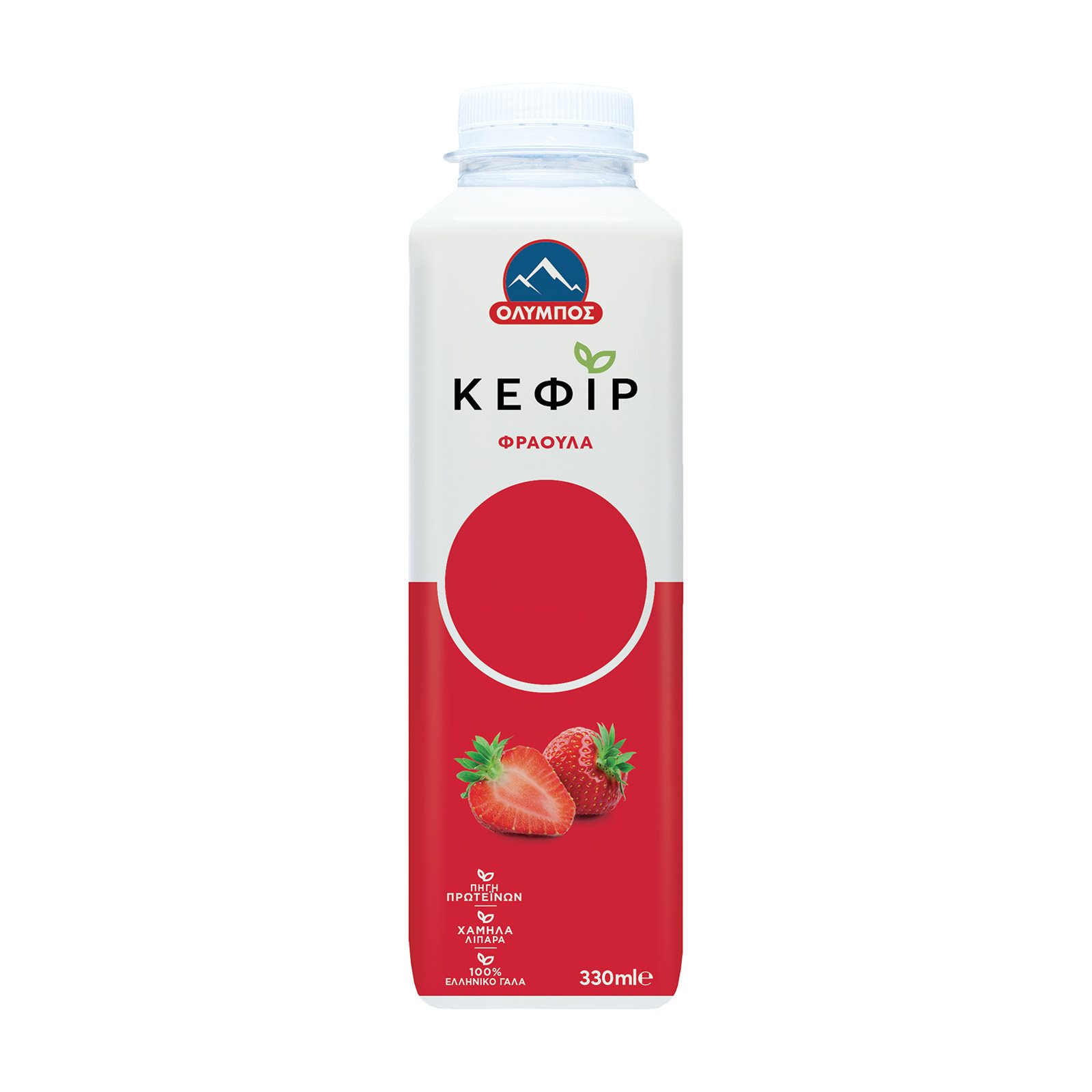 ΟΛΥΜΠΟΣ Κεφίρ Φράουλα 330ml | ΣΚΛΑΒΕΝΙΤΗΣ