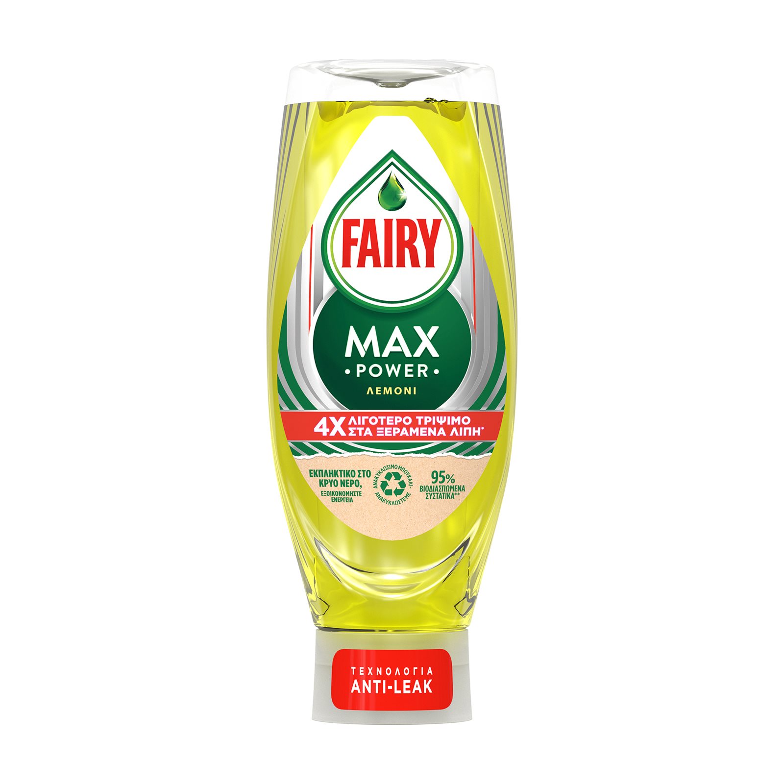 FAIRY Max Power Απορρυπαντικό Πιάτων Υγρό Λεμόνι 660ml | ΣΚΛΑΒΕΝΙΤΗΣ