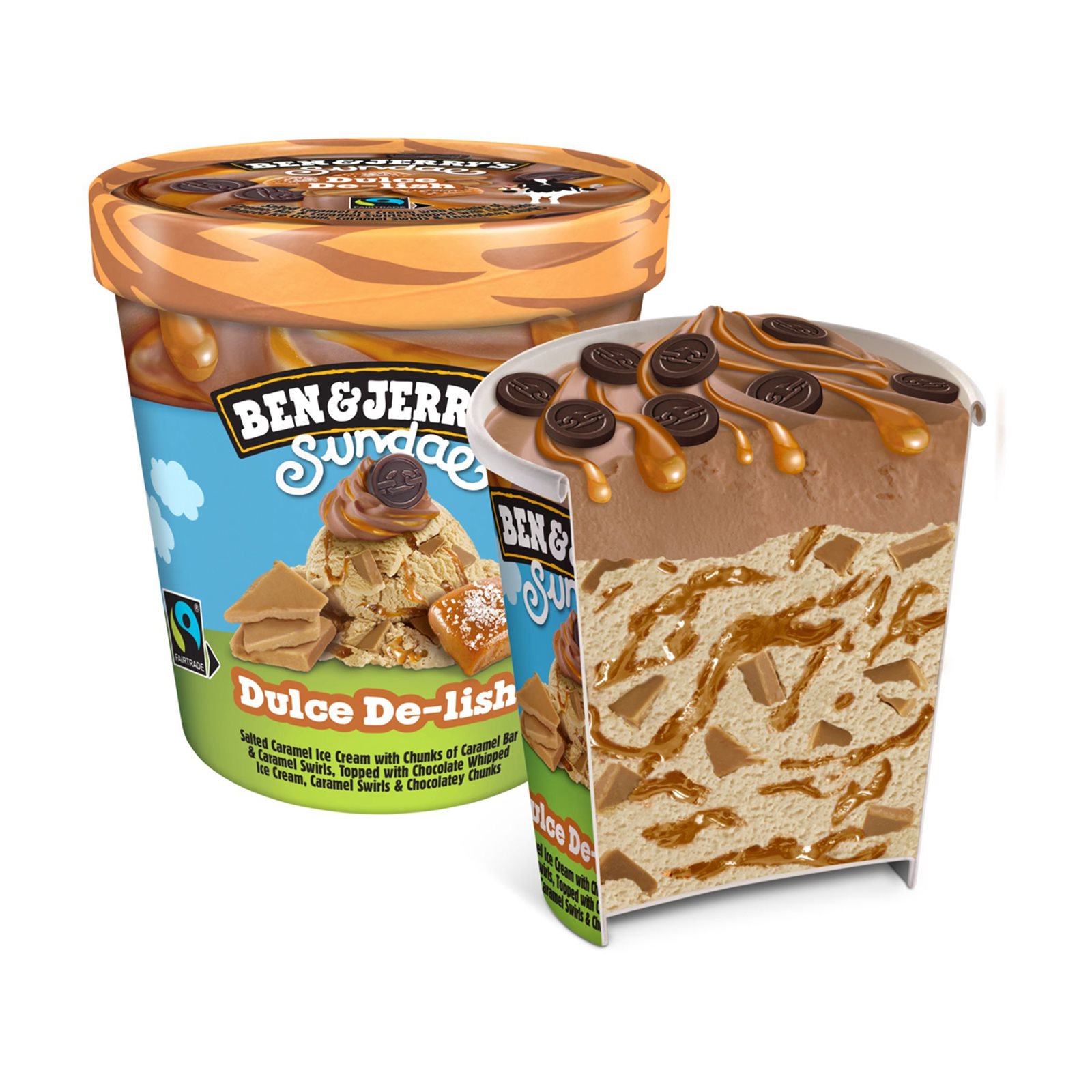 BEN & JERRY'S Παγωτό Sundae Dulce De-lish 350gr (427ml) | ΣΚΛΑΒΕΝΙΤΗΣ