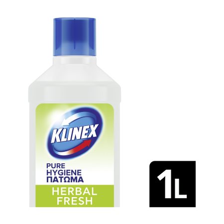 KLINEX Pure Hygiene Καθαριστικό Απολυμαντικό Πατώματος Herbal Fresh 1lt | ΣΚΛΑΒΕΝΙΤΗΣ