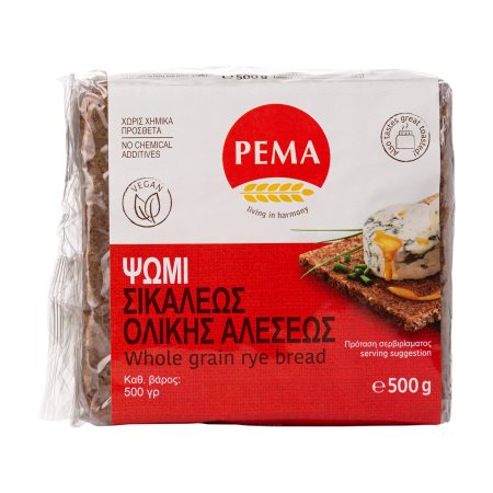 PEMA Ψωμί Σικάλεως Ολικής Άλεσης Vegan 500gr | ΣΚΛΑΒΕΝΙΤΗΣ