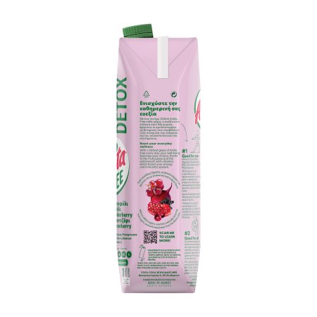 AMITA Free Φρουτοποτό Detox με Στέβια Χωρίς προσθήκη ζάχαρης 1lt ...